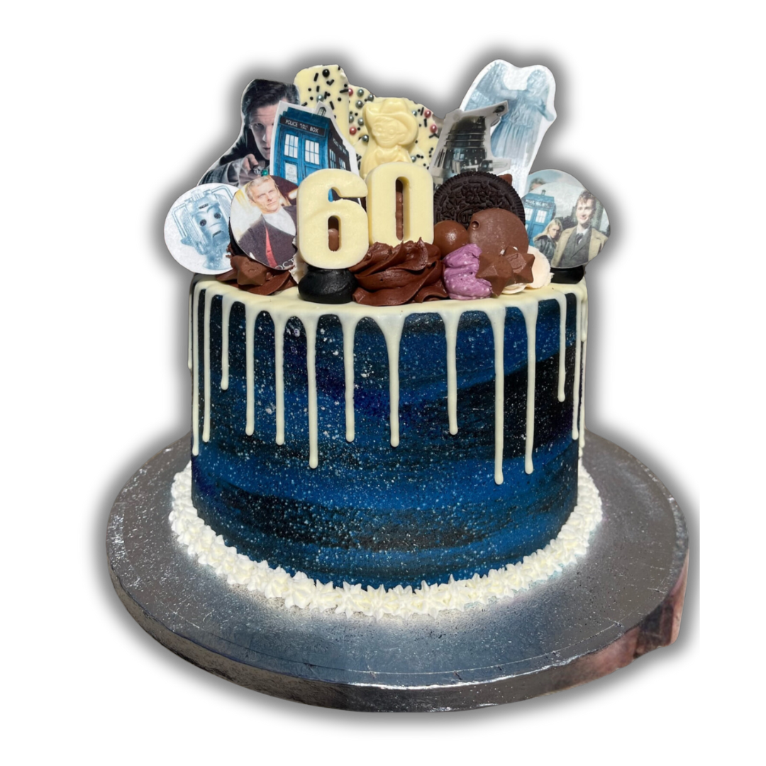 Doctor Who Themed Celebration Cake in Plymouth | Mrs Browns Bakery Plymouth