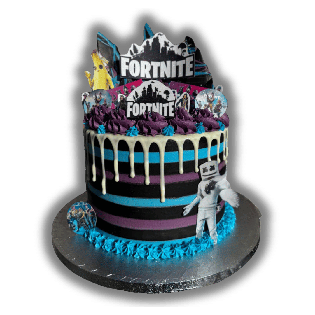 Fortnite Themed Celebration Cake in Plymouth | Mrs Browns Bakery Plymouth