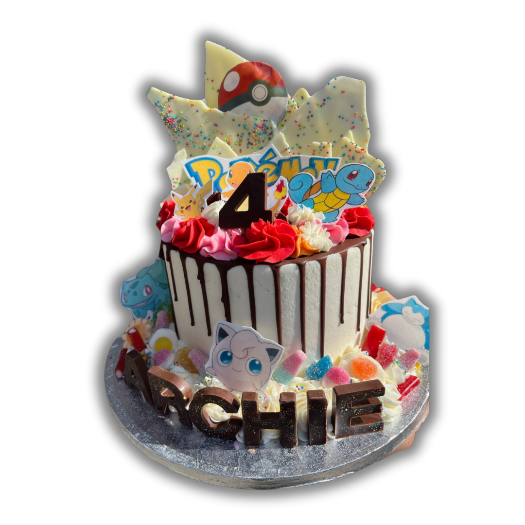 Pokemon Themed Celebration Cake in Plymouth | Mrs Browns Bakery Plymouth